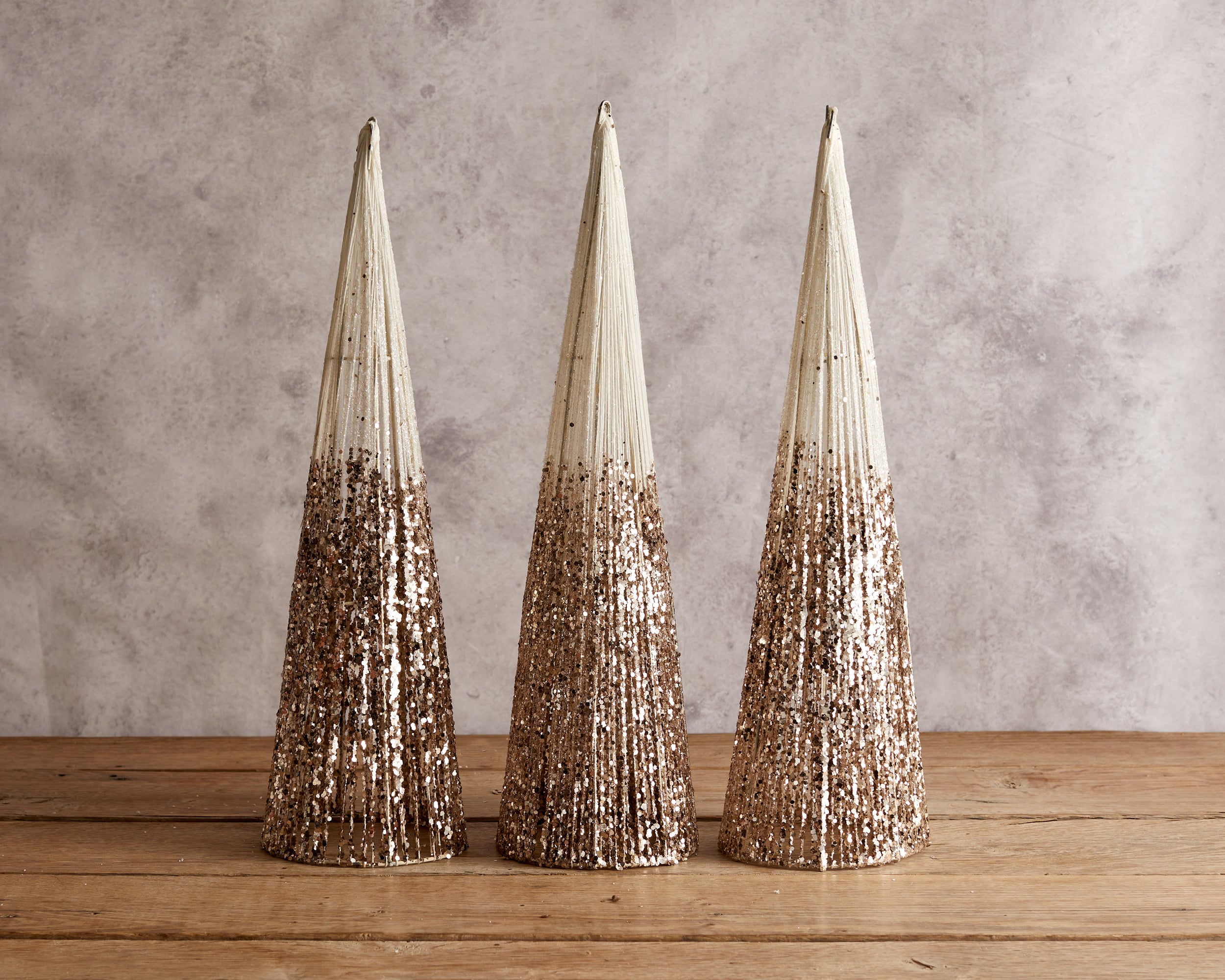 Snowed Christmas Cone Trees Set - WHAT A HOST HOME – What a Host